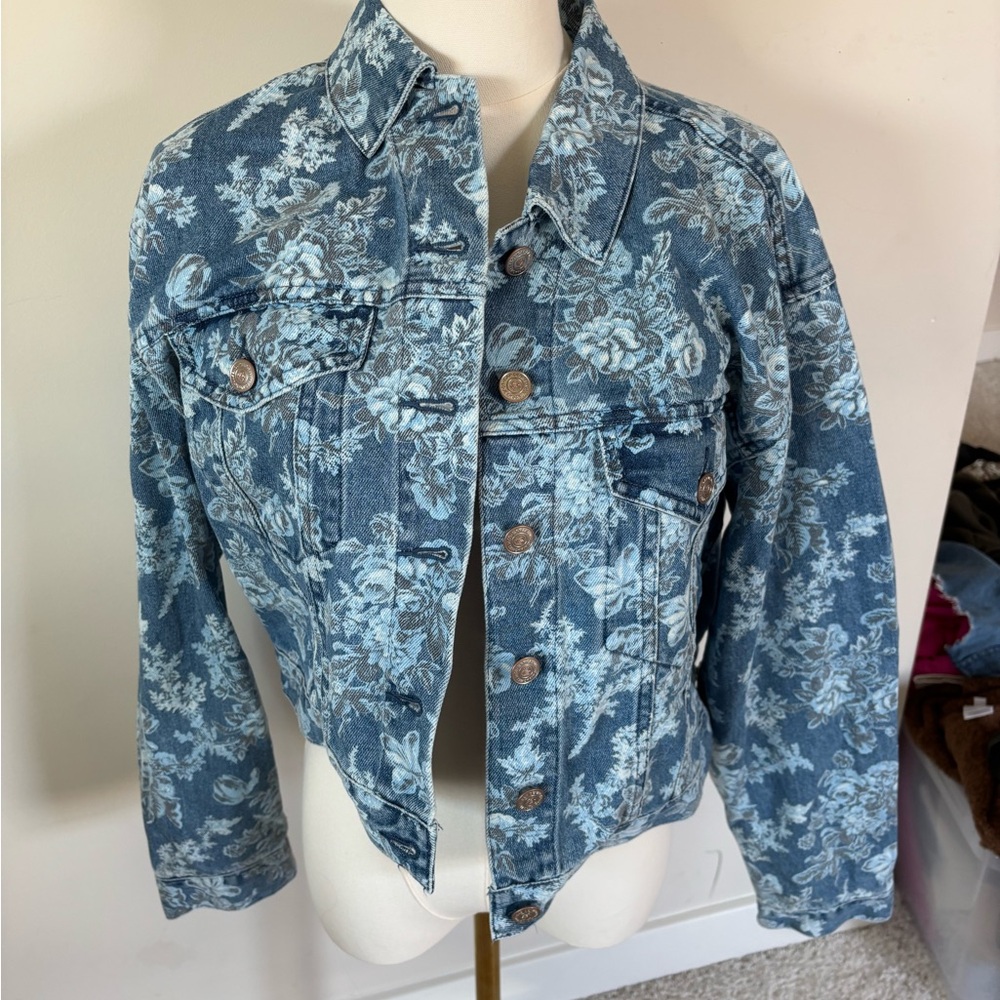 Loveshackfancy Floral Jean Jacket - Gem